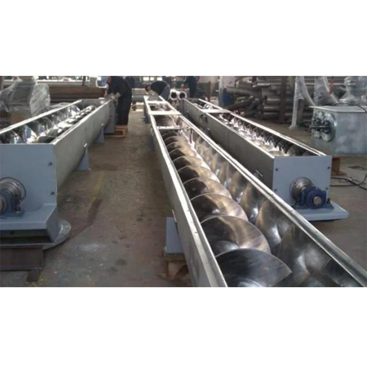 Shaftless Sludge Conveying Sludge Screw Conveyor with Hopper Heat ...