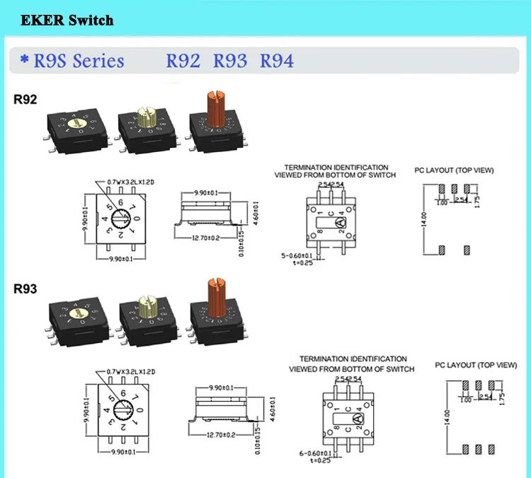 10 진수 BCD 16 진수 코드 8421 smd 로터리 리미트 스위치| Alibaba.com