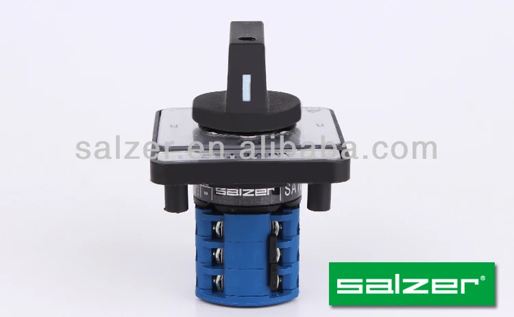 Salzer Ammeter Switch Sa16 16 Amp Off-r-y-b 61325 48x60mm Rotary Cam ...