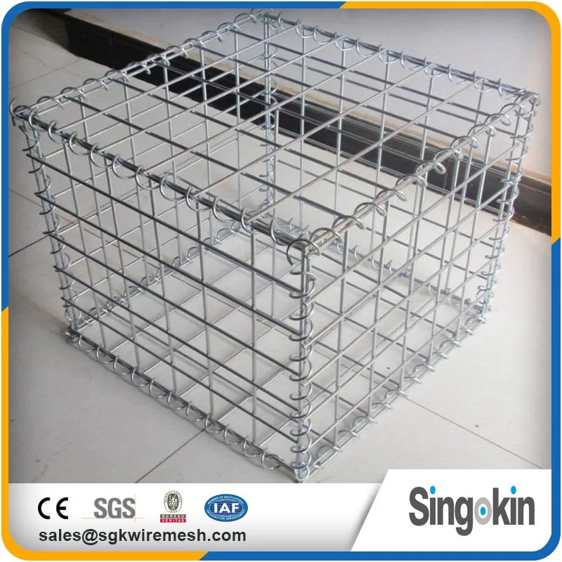 1x1x1m 1x1x2m 4mm 5mm 6mm Square Hole Gabion Wire Mesh And Gabion Box ...