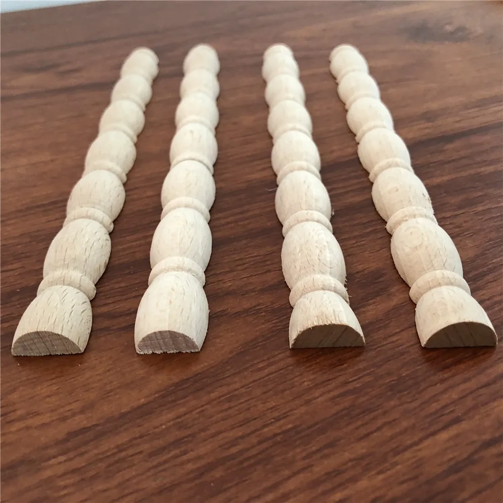 Beech Carved Pearl Beading Moulding - Elegant Home Decor