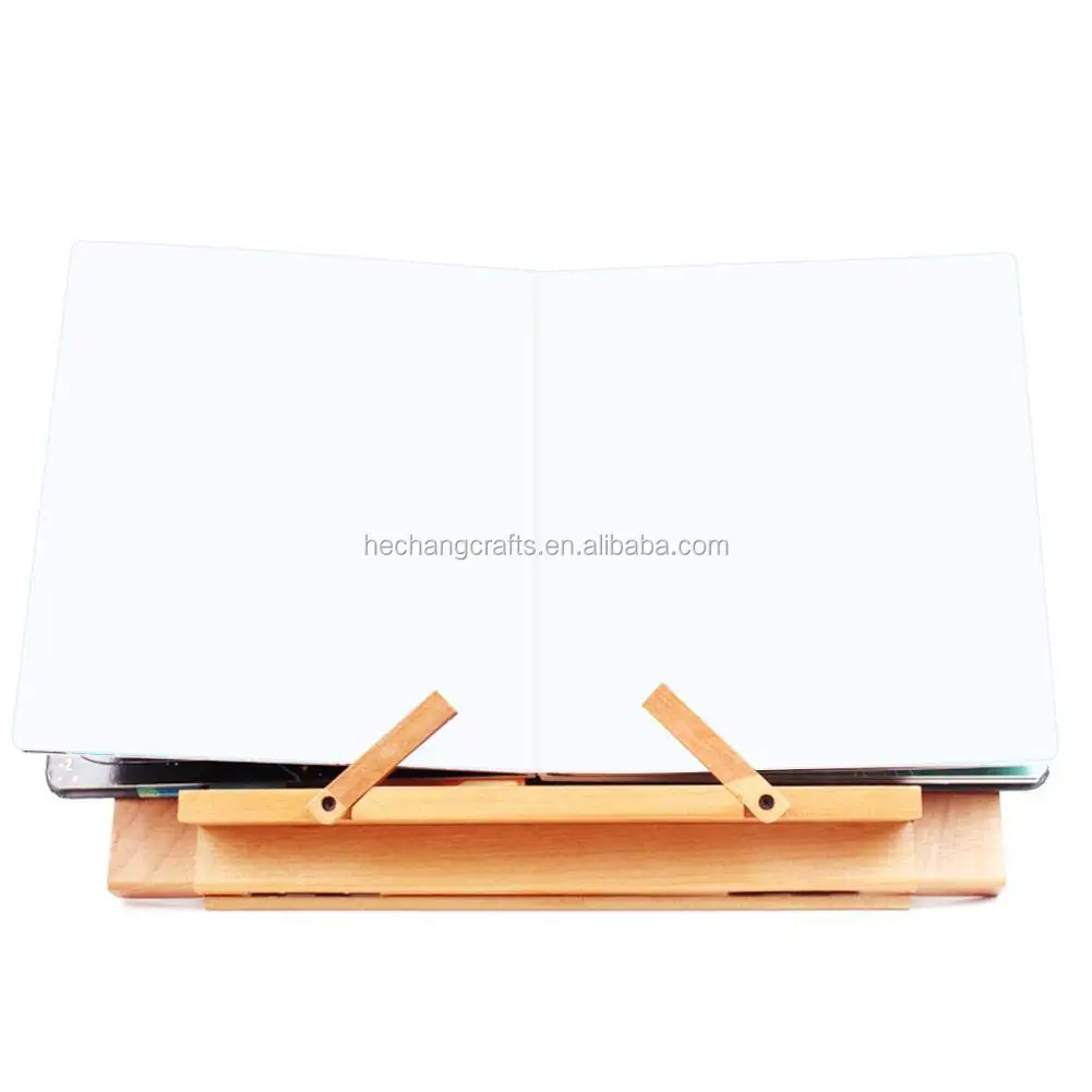 Customizable Wooden Book Stands - Adjustable & Foldable