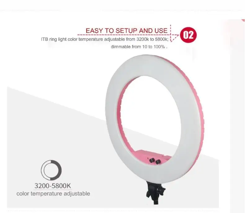 LF-R480 LED Ring Light - Perfect for Live Shows & Portraits