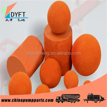 Pipe Cleaning Sponge Ball For Concrete Pump Pipes - Buy Concrete Pump ...