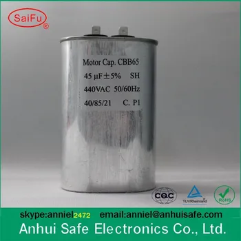 Cbb65 Ac Motor Start Capacitor 250vac 60uf 80uf 120uf Aluminum Ac Run ...