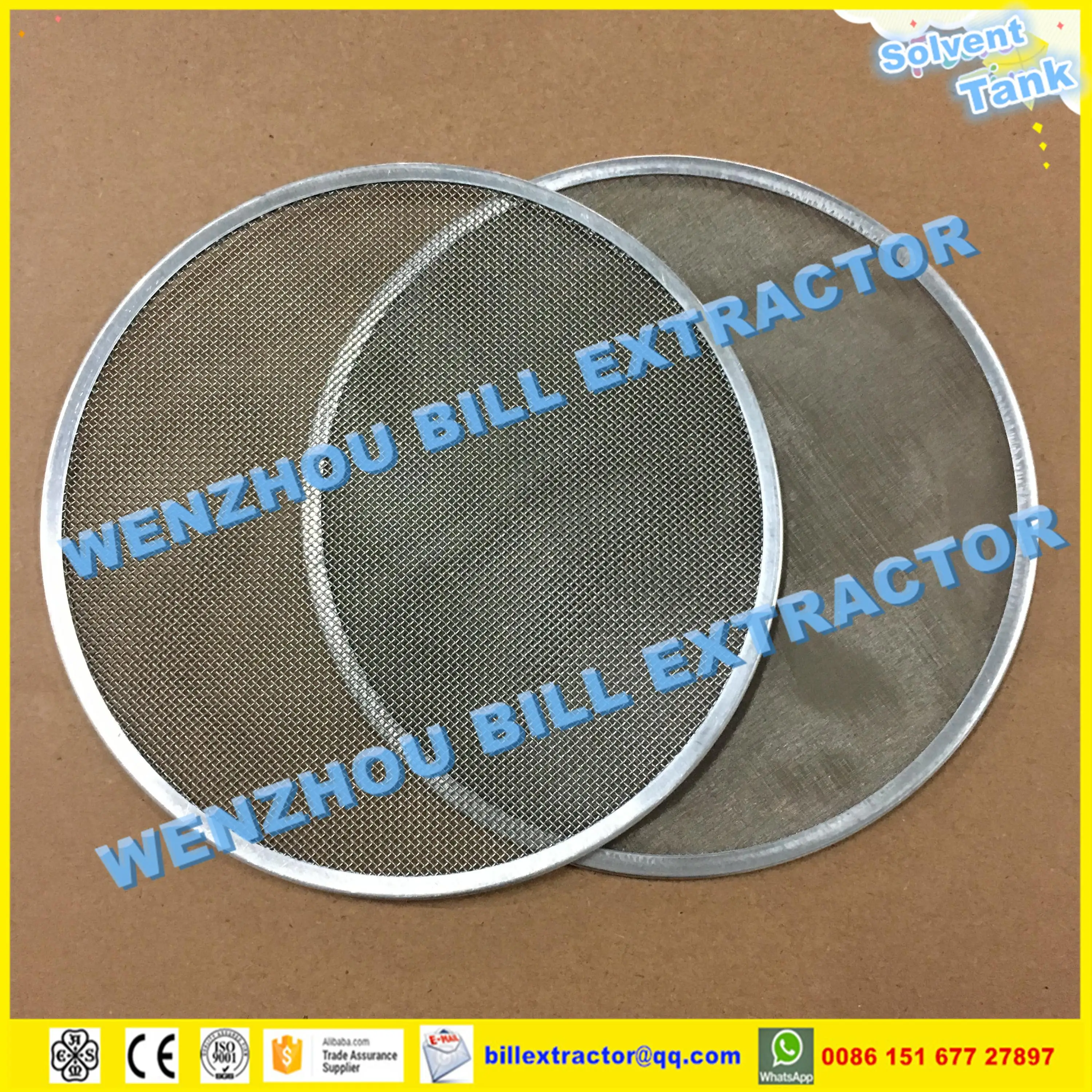 20 Micron 25 Micron 50 Micron 6" Stainless Steel Coins Bho Screen ...