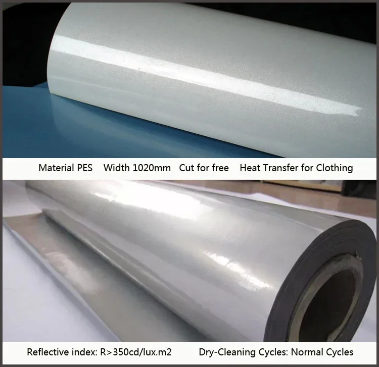 Silver Reflective Heat Transfer Vinyl For Clothing - Buy Reflective ...