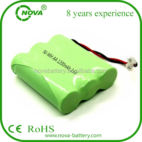 Rechargeable Nimh Battery Packs Aa 1200mah 3.6v Ni Mh Batteries Pack ...