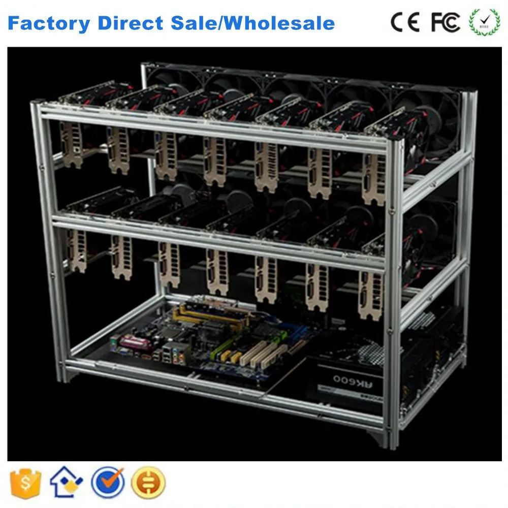 14gpu Mining Rig Rack Open Air Rig Frame Stackable Miner Rig Rack For ...