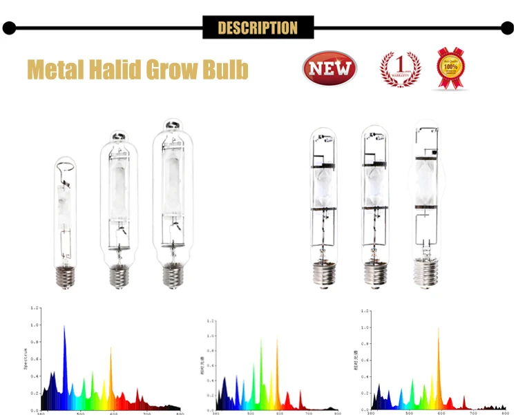 Standard Product Hydroponic Mh Lamp Row E40 400w Metal Halide Lamps ...