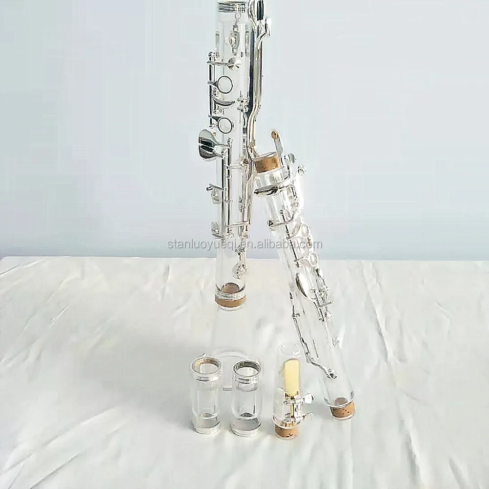Transparent Clarinet G 18/20 Key Silver Plated Instrument