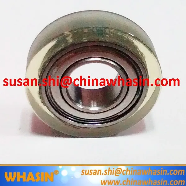 Polyurethane Pu Pe Pom Rubber Plastic Coated Deep Groove Ball Bearing ...