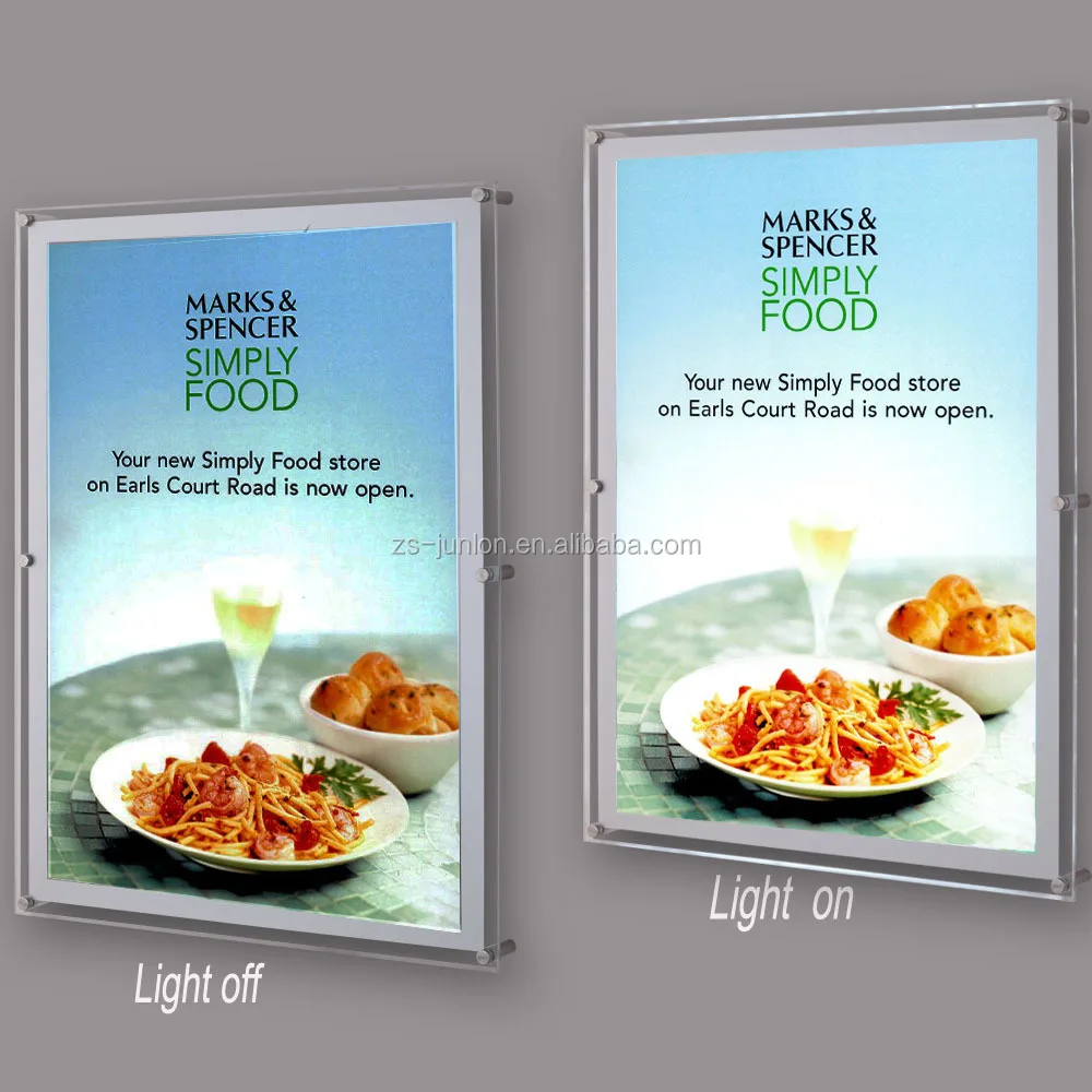 Hanging Restaurant Advertising Menu Board Wall Suspended Acrylic ...
