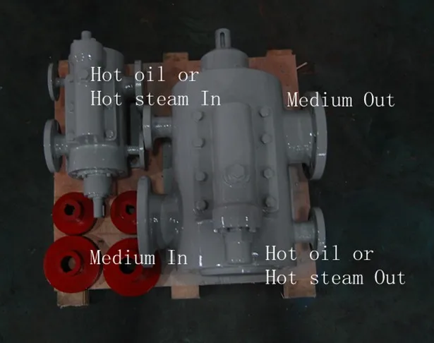 Three Screw Pump Double Heating Jacket High Viscosity Pump Jacket Screw ...