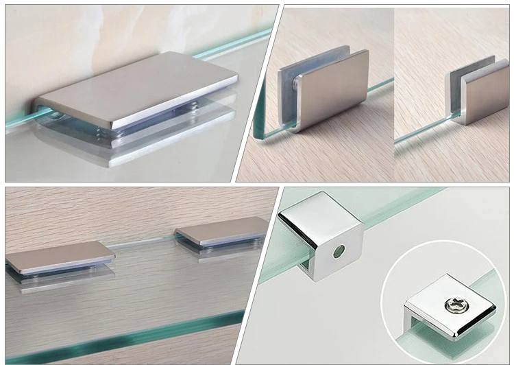 Satin Finished Stainless Steel Shower Room Glass Partition 90 Degree ...