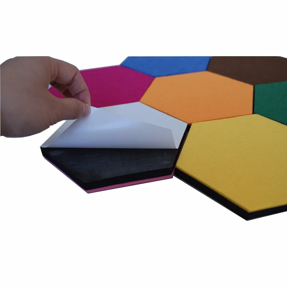 Hexagonal Felt Polyester Fiber Acoustic Panels For Soundproofing - Buy ...