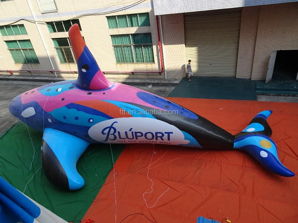 Big Inflatable Orca Whale Inflatable Helium Orca Whale Balloon For ...