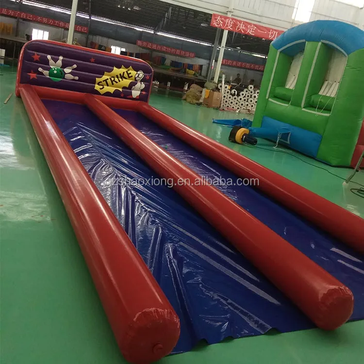 High Quality Outdoor Inflatable Alley Bowling Double Lane