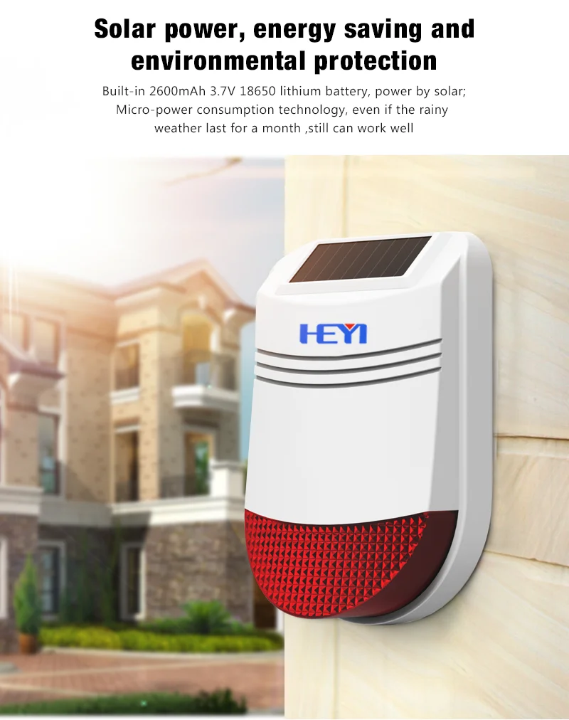 Outdoor Siren Smart Alarm Big Siren Long Battery Spot Alarm System With ...