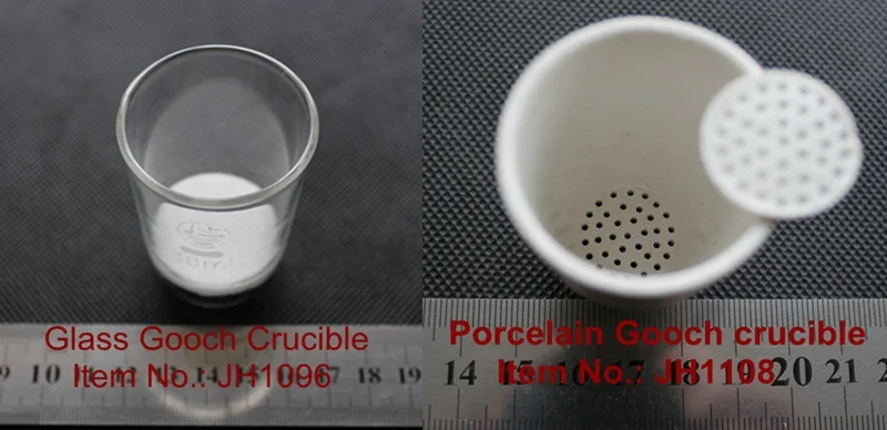 10ml 30ml 40ml 50ml 60ml 100ml Lab Use Glass Gooch Filtering Crucible ...