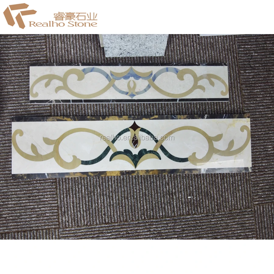 Italian Marble Flooring Border Designs for Door and Floor