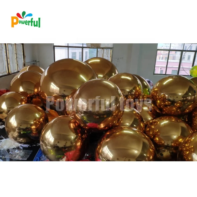 Giant Inflatable Gold Mirror Ball - Perfect for Weddings