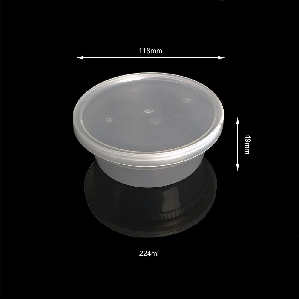 Round Plastic Togo Container Plastic Containers Deli 8 Oz Containers ...