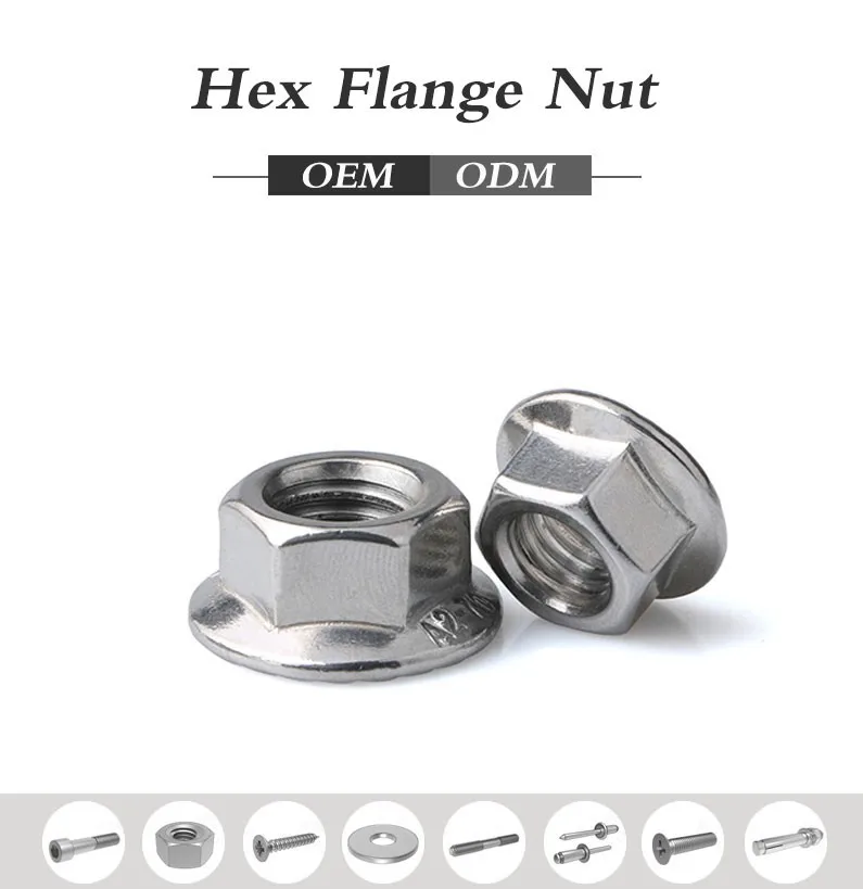 M10x1 25 M20x1 5 Carbon Steel Hex Flange Nut Buy Hex Flange Nut M10x1