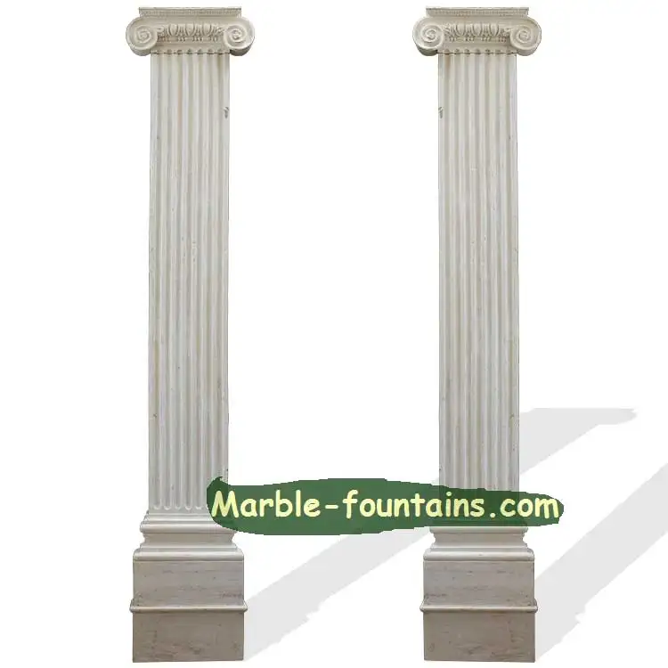 Hand Carved Marble Stone Square Greek Pillars - Buy Greek Pillars ...
