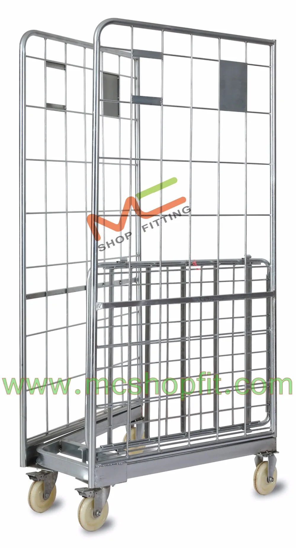Oem Wholesale Cart,Wire Mesh Roll Container,Storage Rolling Cage Cart ...