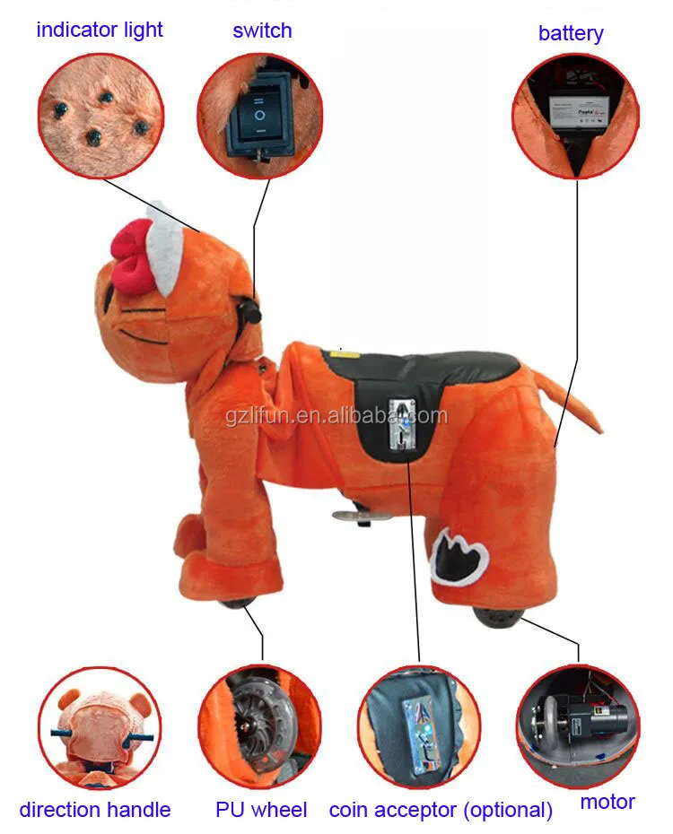 Electric Animal Motorized Ride On Toy - Buy Electric Animal Motorized ...