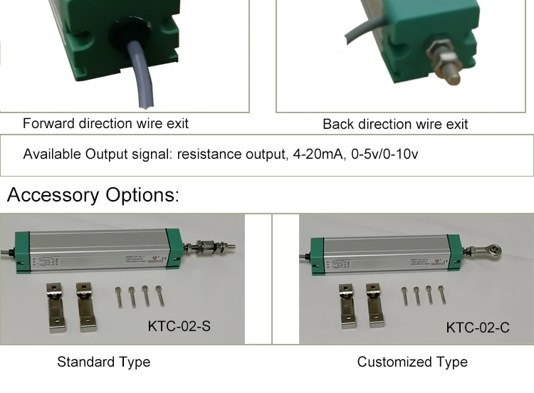 High Accuracy Inductive Linear Position Sensor With Push Rod & Ball ...