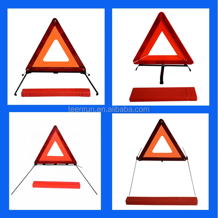 Warning Emergency Triangle High Visibility Folded Led Warning Triangle ...