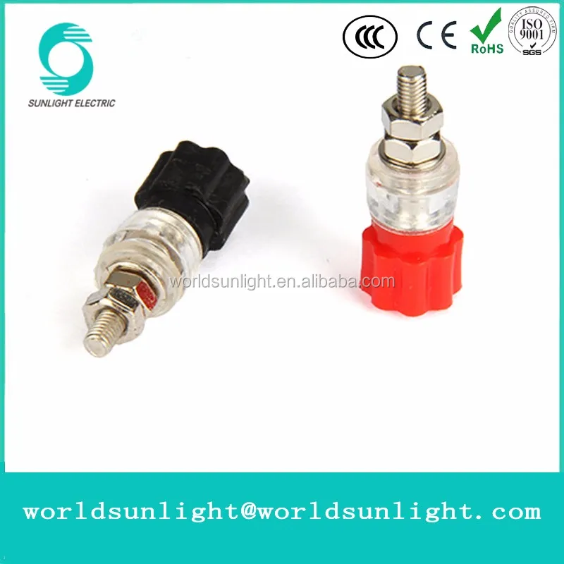 Js-900a M3 3mm Thread Black Red Transparent Electrical Binding Post ...