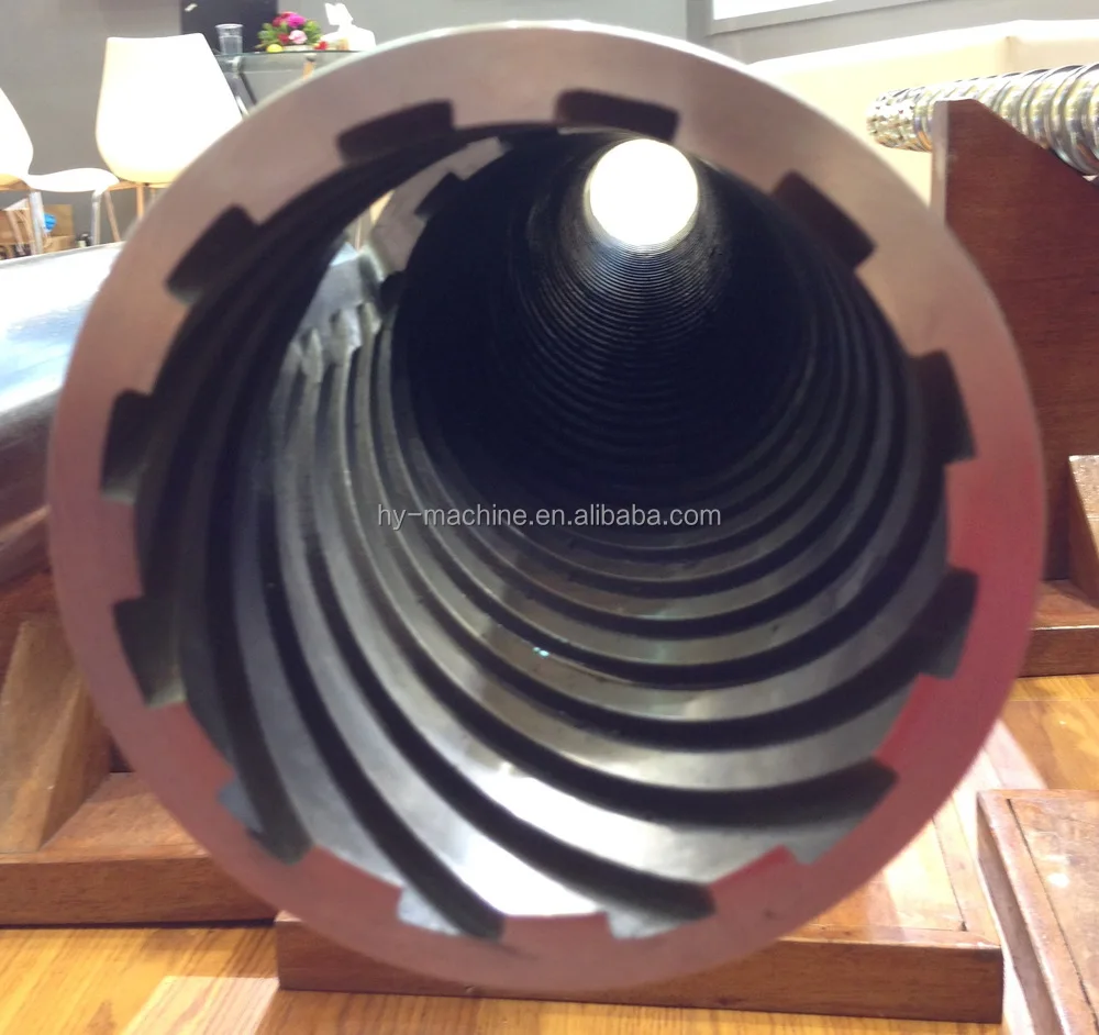 Single Screw And Barrel (barrel With Inside Grooves) - Buy Single Screw ...