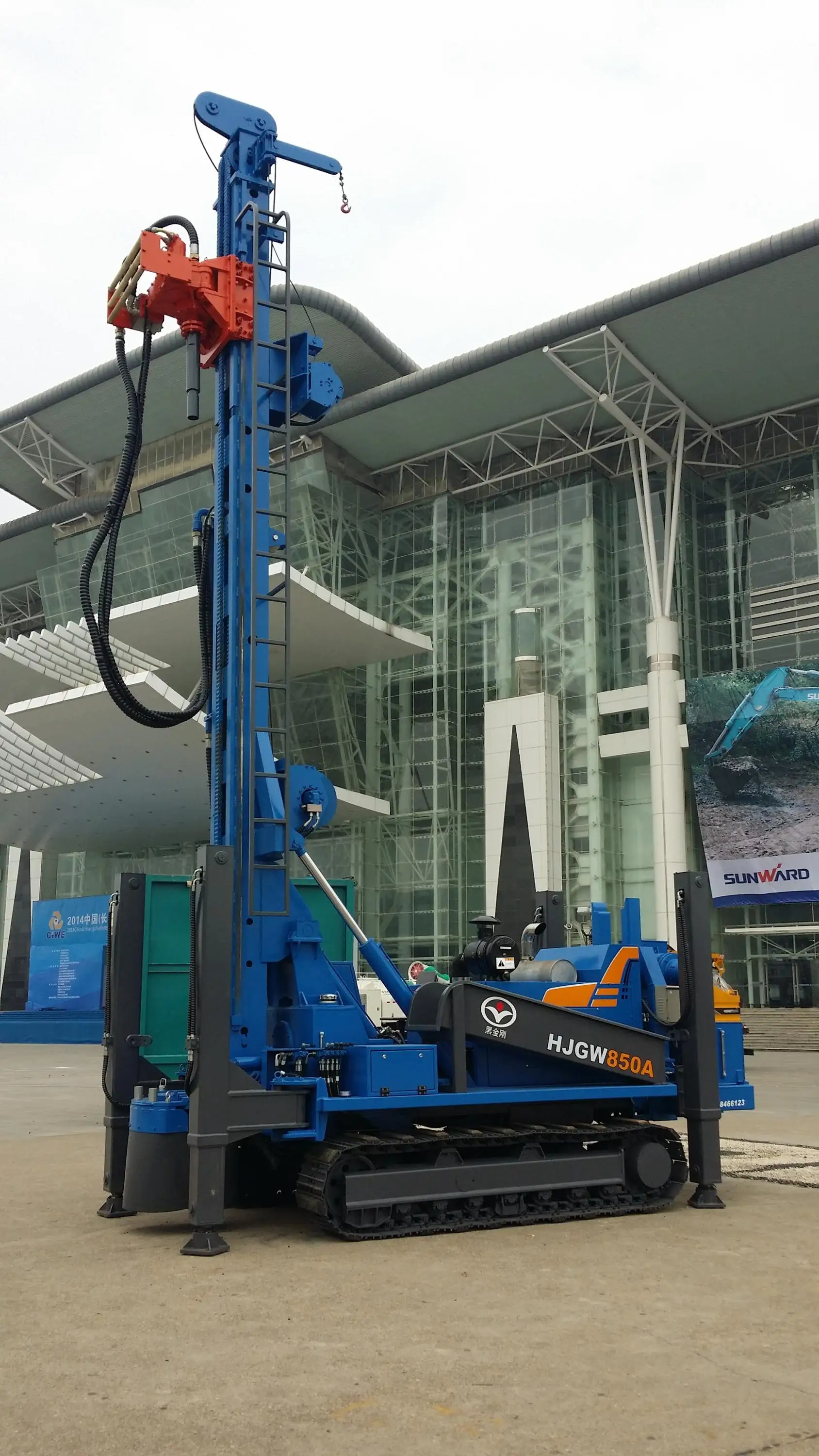 Hjgw850a Crawler Type 400-500-600m Water Well Drilling Rig Driven By ...