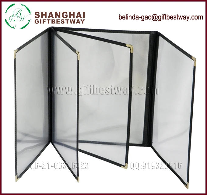 Promotional Clear A4 Menu Cover 8.5''x11''plastic Menu Covers - Buy ...