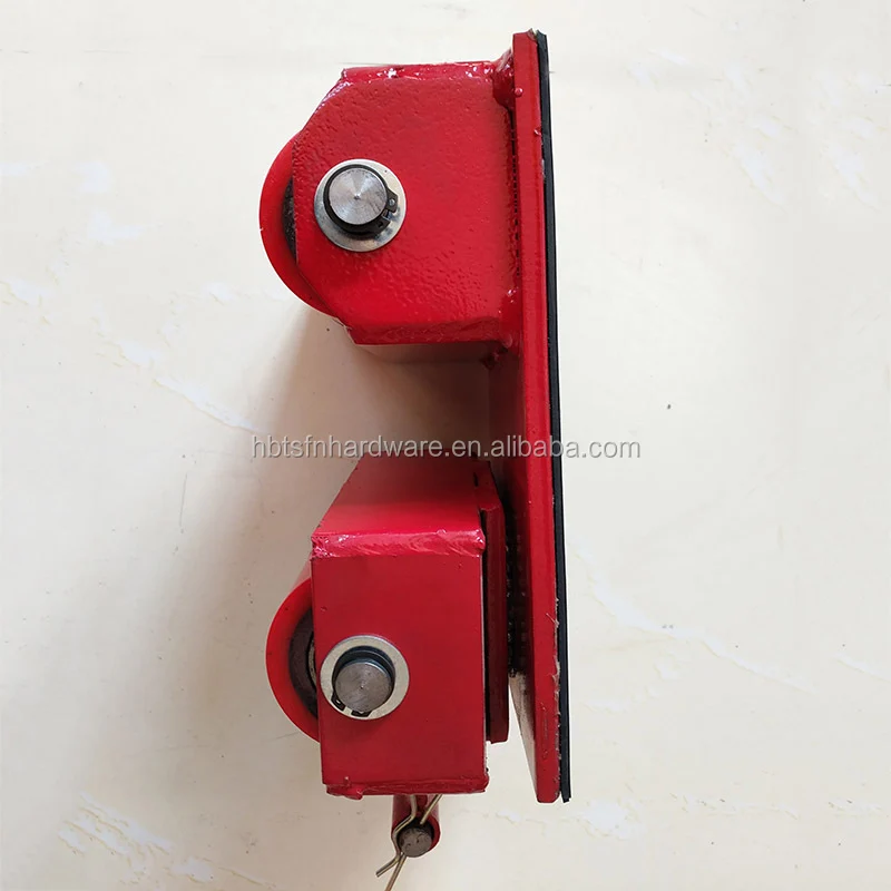 4 Wheels Rotating Round Platform Cargo Trolley Roller Skid