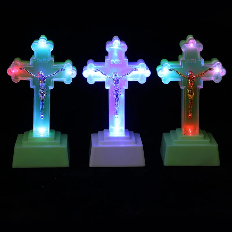 2019 High Quality Cheap Price Plastic Led Cross Light Cross Led Christ ...