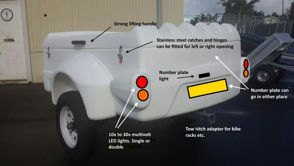 Abs Camper Trailer Hot Sell Utility Plastic Trailer Rotationally Molded ...