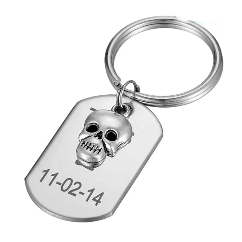 Newstest Customized Design Bone Shaped Dog Tag Key Chains Engraved Logo ...