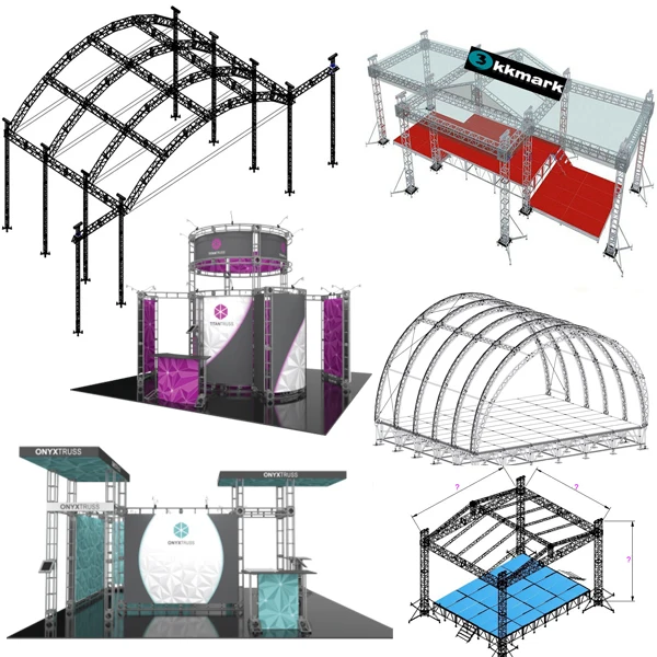 Outdoor Concert Sound System - Line Array Speaker Tower Stand Truss System
