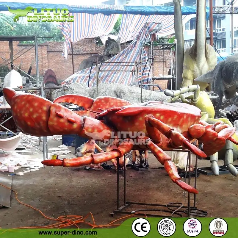 Fiberglass Large Crab Statue for Sea Food Restaurant Decor