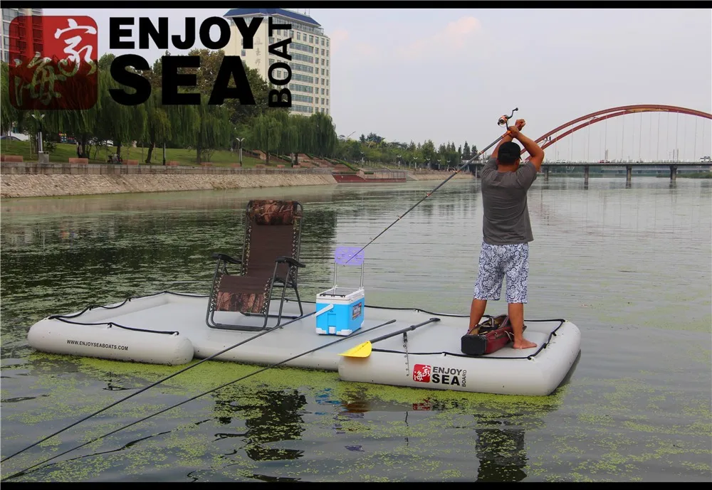 2017 Inflatable Fishing Platform Inflatable Water Mat Working Fishing ...
