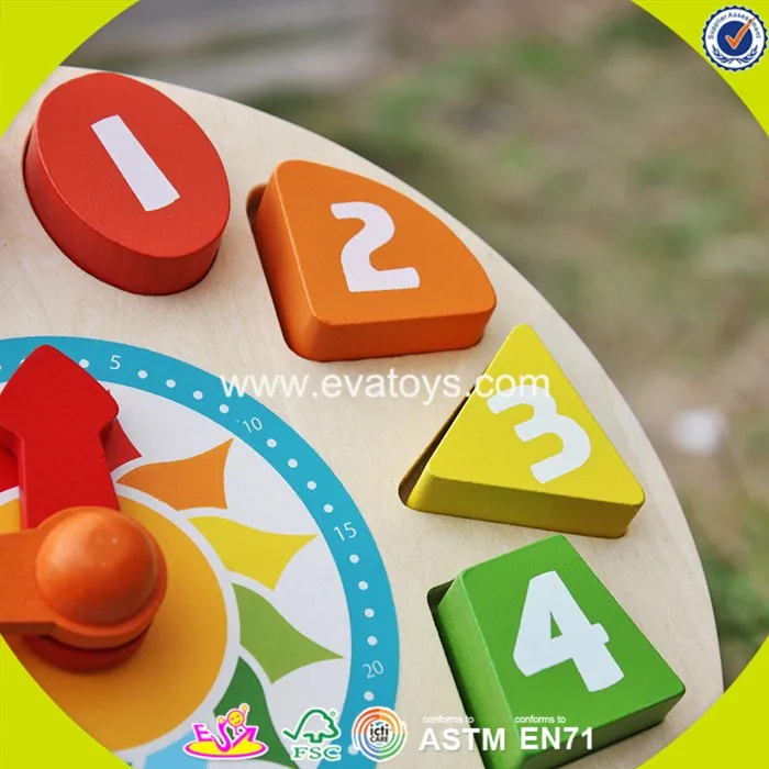 Toy New Design Wooden Alarm Clock Puzzle Educational Wooden Alarm Clock ...