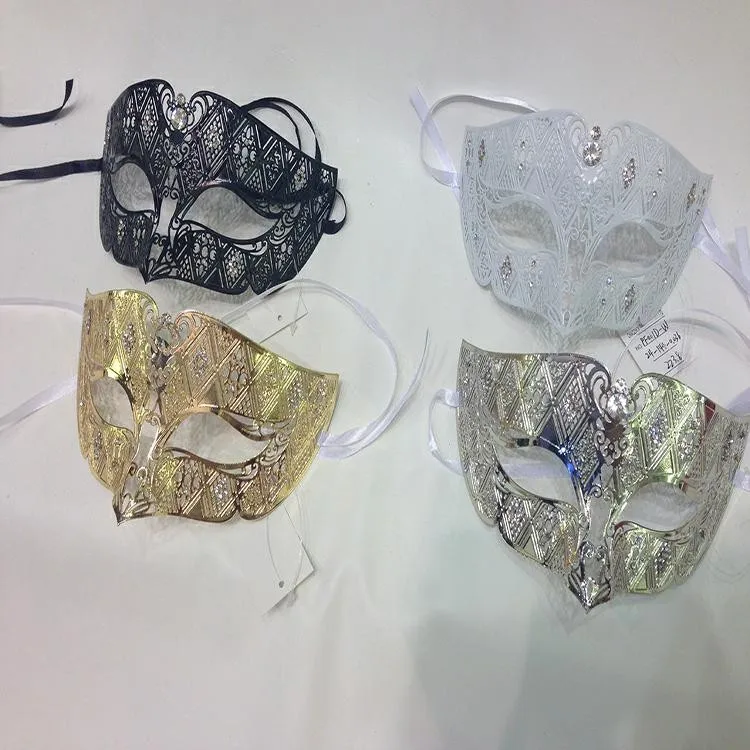 Venetian Luxury Laser Cut Metal Masks Masquerade Party Masks With ...