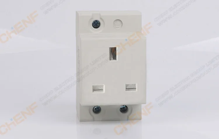 Uk Din Rail Socket Modular 240v 16a Socket For English M1363 Type 3p ...