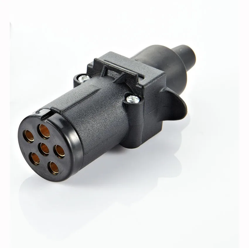 High Quality 7 Way 7 Pin Trailer Small Round Plug Socket Truck Trailer ...