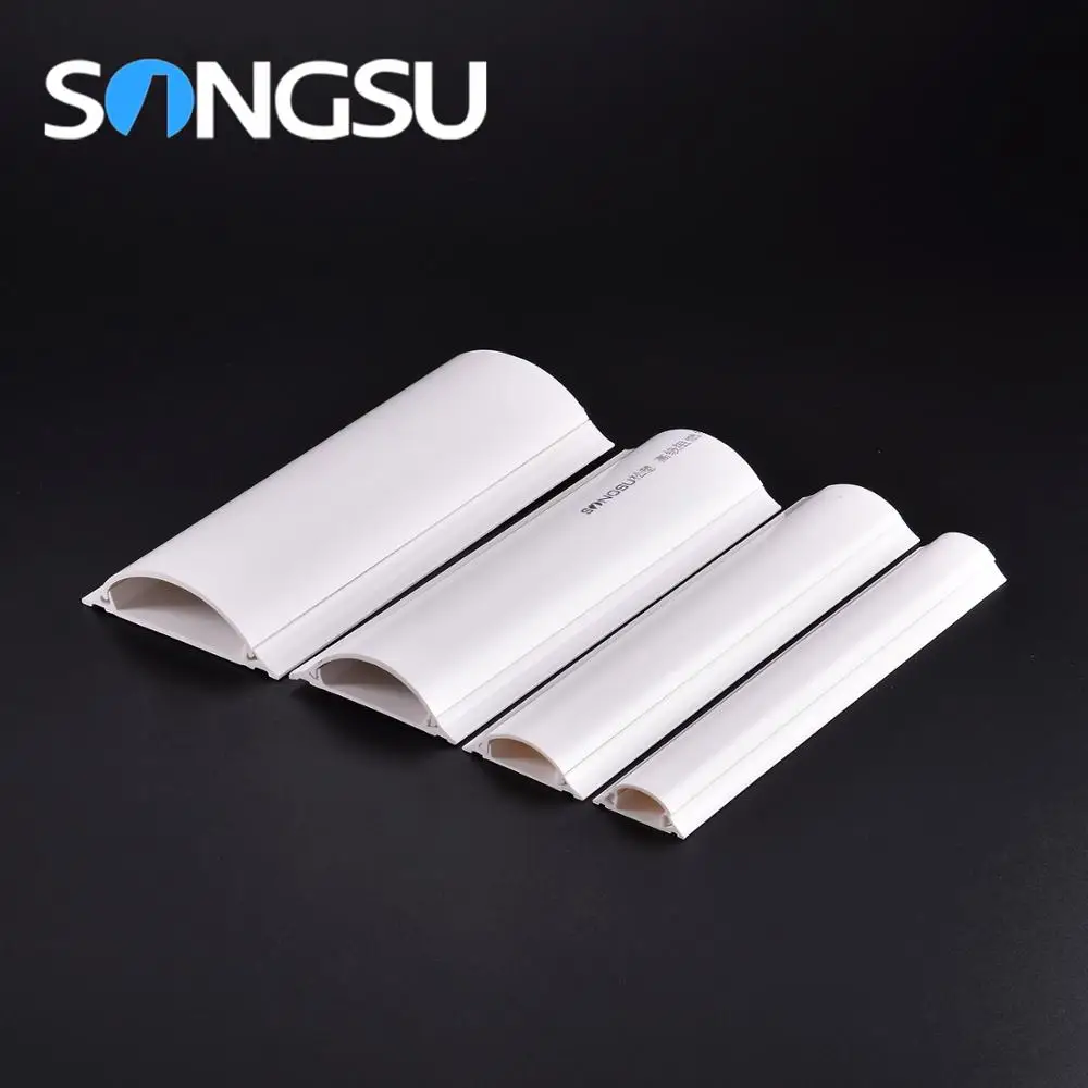 Factory Supply All Sizes Plastic Cable Conceiver PVC Arc Floor Cable ...