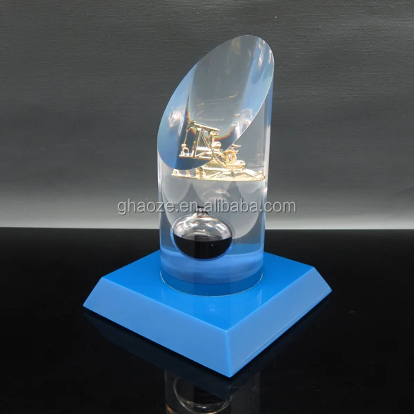 Custom Acrylic Trophy Award Oil Rig Model Gift - 10 Days